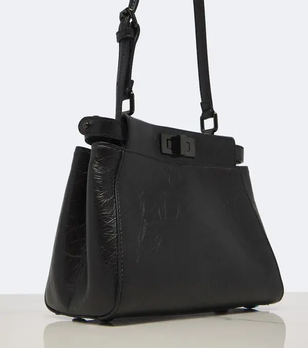 Fendi Peekaboo® Mini Leather Tote Bag