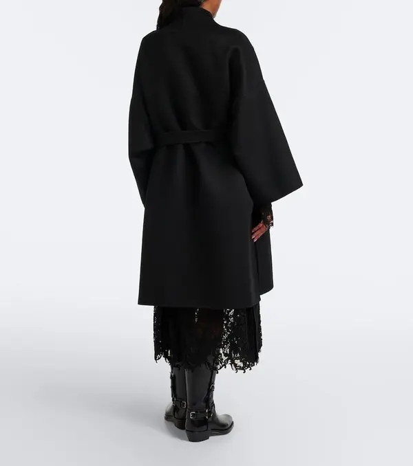 Fendi Belted Wool And Silk Coat