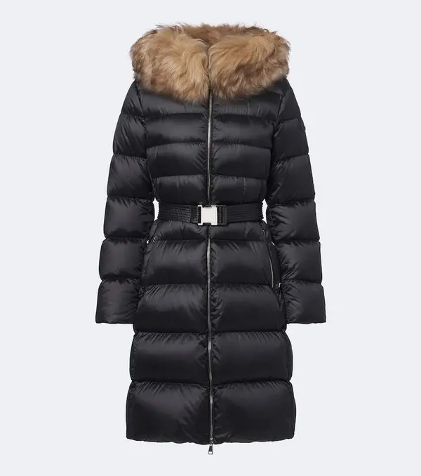 Moncler Leersies Shearling-trimmed Down Coat