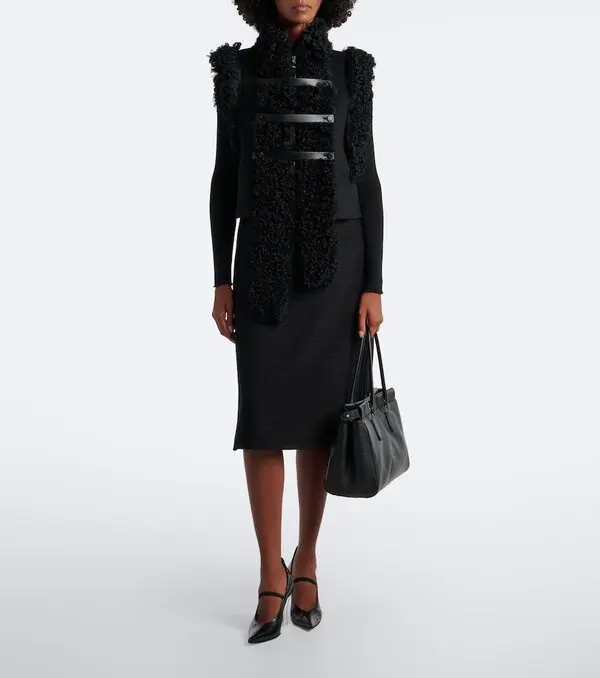 Fendi Peekaboo® Small Leather Tote Bag - Black