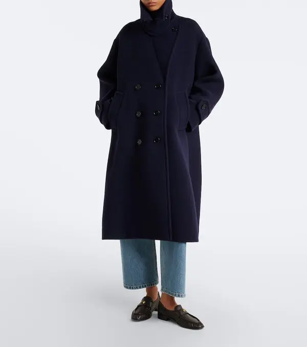 Chloé Double Breasted Wool-blend Coat