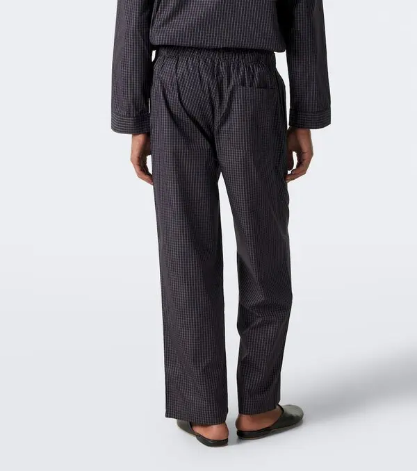 CDLP Checked Cotton Pajama Pants