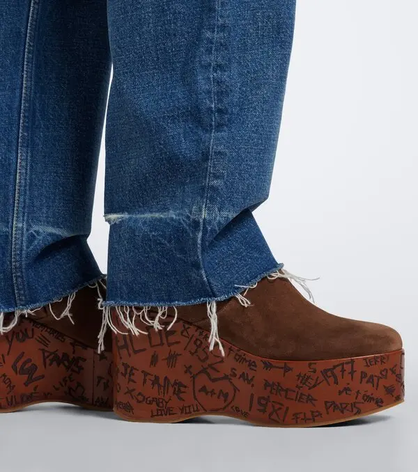 Chloé Maxime Suede Mid-calf Boots