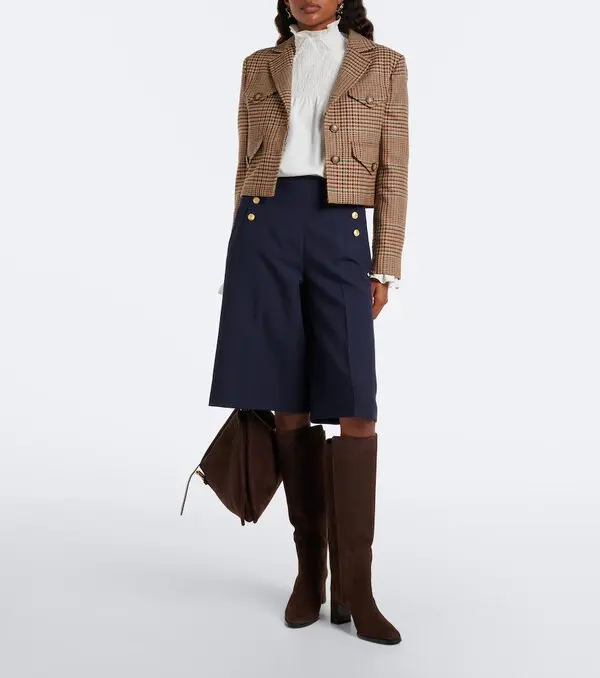 JIMMY CHOO Caly Suede Knee-high Boots