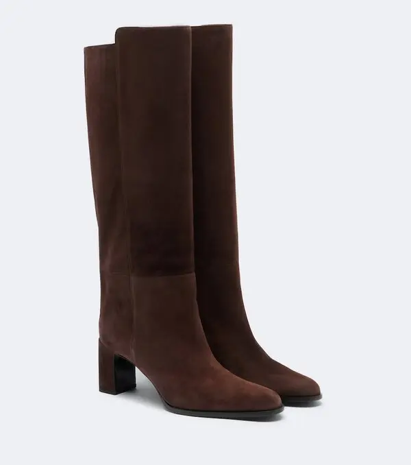 JIMMY CHOO Caly Suede Knee-high Boots - Brown
