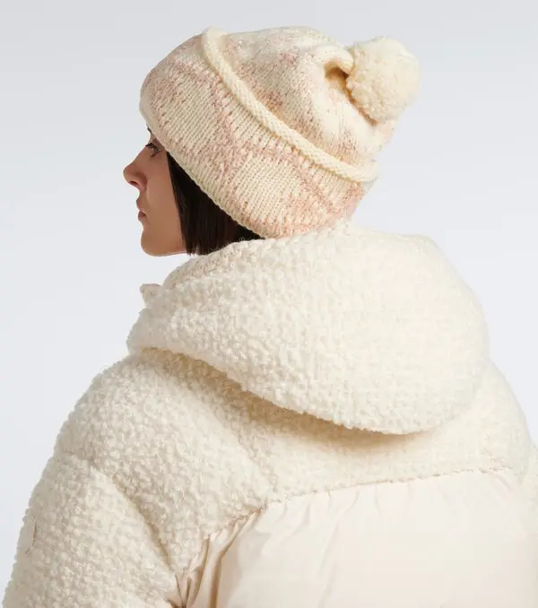 Moncler Sequined Wool-blend Beanie