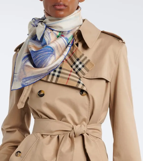 Burberry Printed Silk Twill Scarf