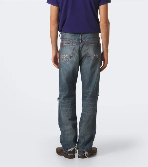 Acne Studios Re-edition Distressed Straight Jeans