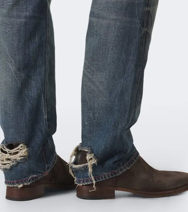 Acne Studios Re-edition Distressed Straight Jeans