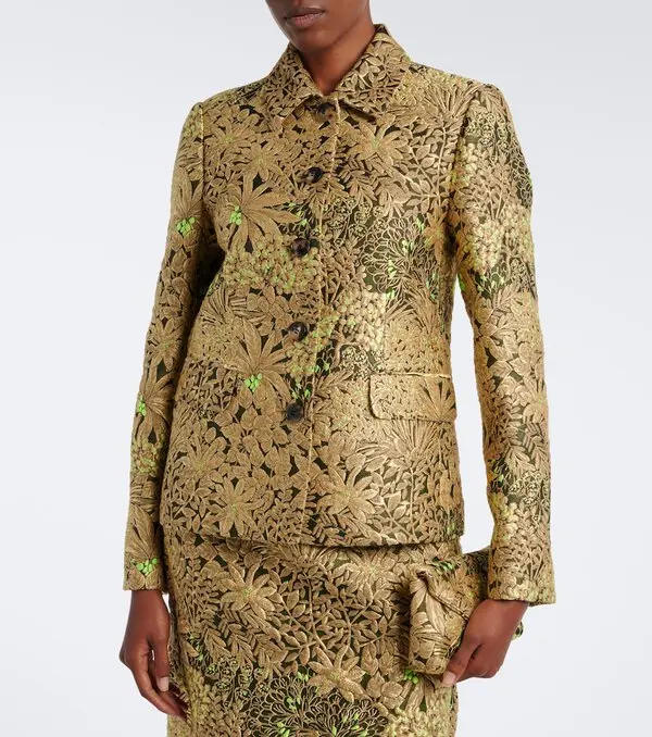 Dries Van Noten Floral Jacquard Jacket