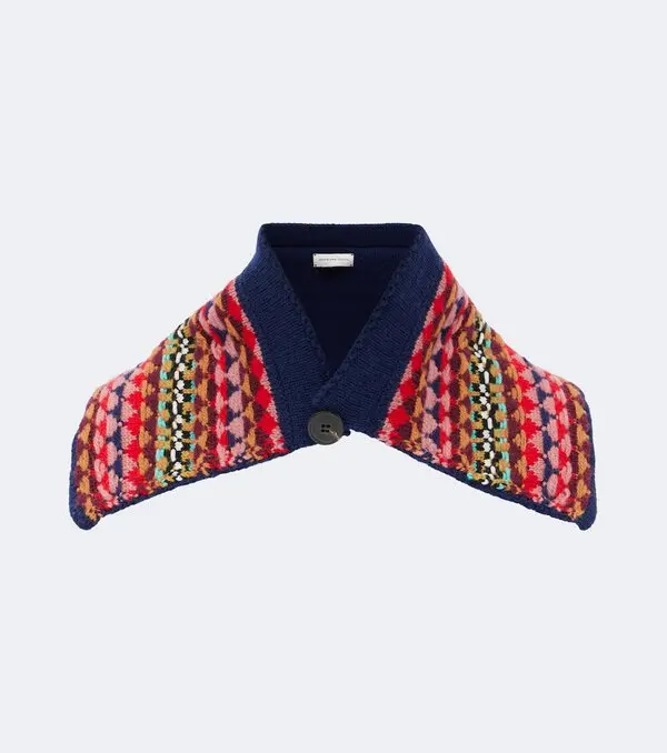 Dries Van Noten Wool Collar - Multicoloured