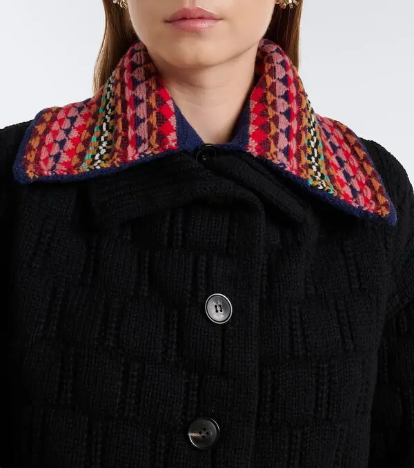 Dries Van Noten Wool Collar - Multicoloured