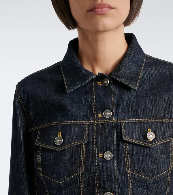 Fendi Cropped Denim Jacket