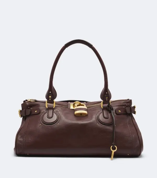 Chloé Paddington Extra Large Leather Shoulder Bag - Brown
