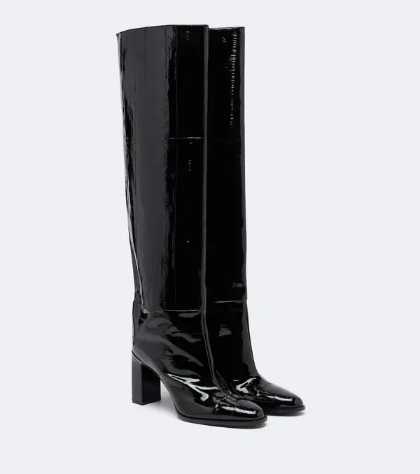 JIMMY CHOO Caly Leather Over-the-knee Boots
