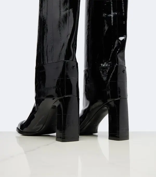 JIMMY CHOO Caly Leather Over-the-knee Boots