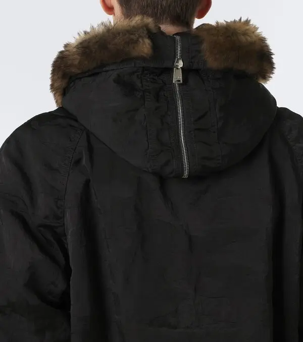 Fendi Shearling-trimmed Technical Blouson Jacket