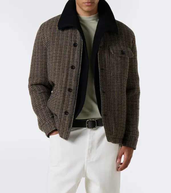 Moncler Wool-blend Tweed Field Jacket