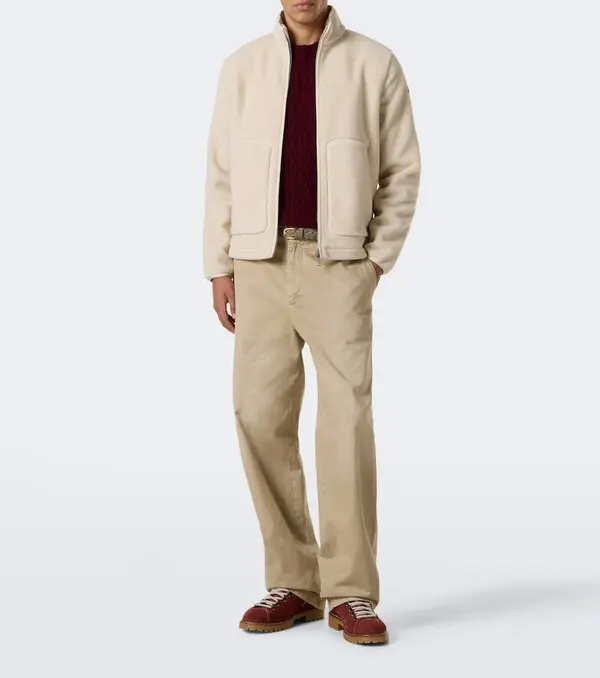 Moncler Fleece Jacket - Beige