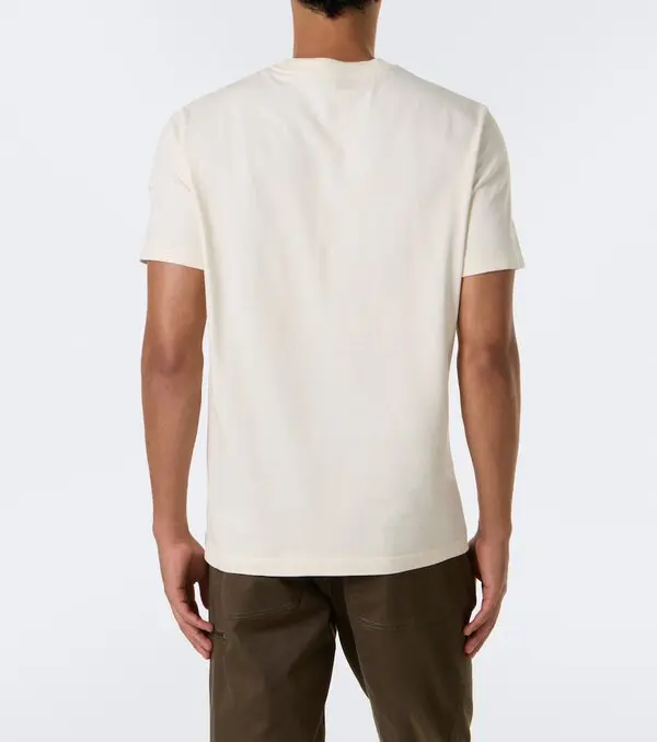Moncler Logo Embroidered Cotton Jersey T-shirt