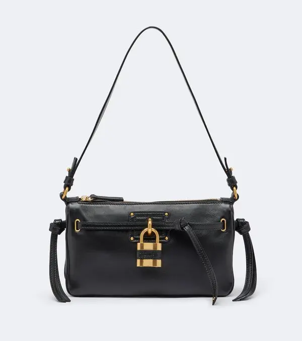 Chloé Paddington Sling Mini Leather Shoulder Bag - Onyx