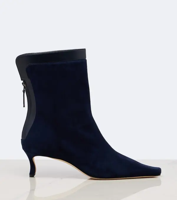 Manolo Blahnik Zufavis Suede Ankle Boots