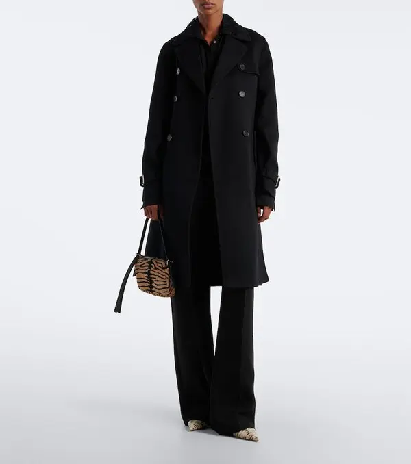 Fendi Leather-trimmed Calf Hair Shoulder Bag