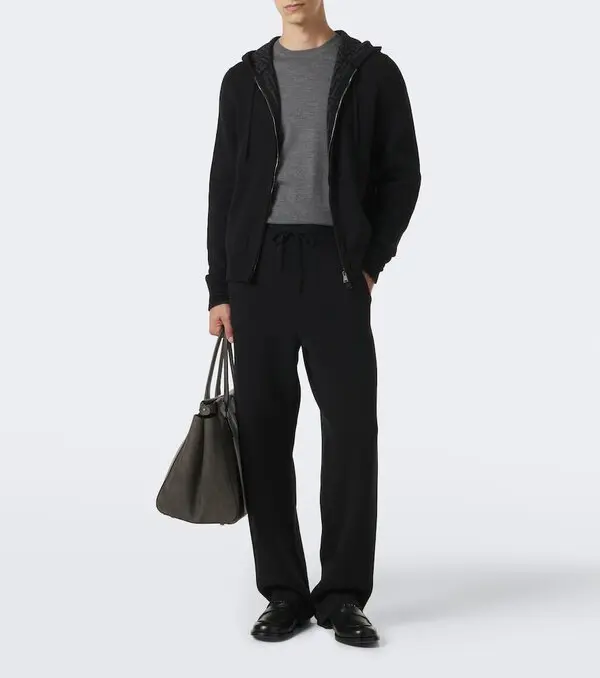 Fendi Cashmere-blend Zip-up Hoodie