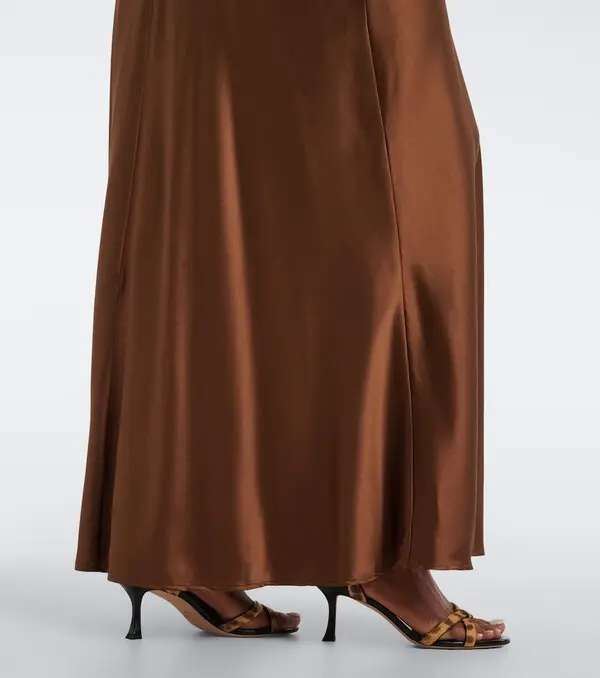 Staud Freda Silk-blend Satin Cocktail Dress