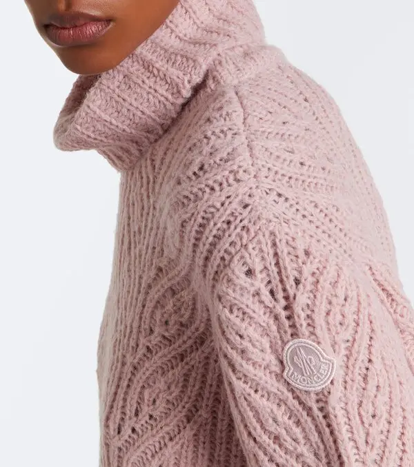 Moncler Wool, Alpaca, And Cashmere Turtleneck Sweater