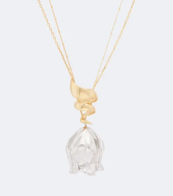 Chloé Laiton Embellished Necklace - Gold