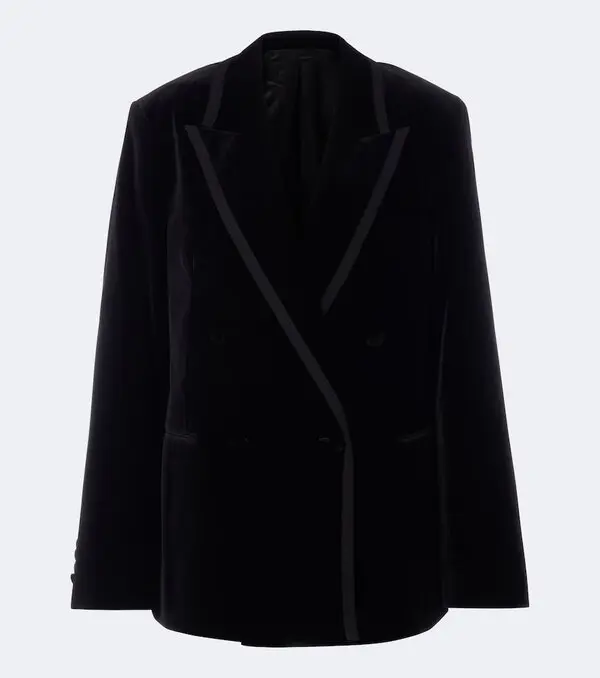 Fendi Double-breasted Velvet Blazer