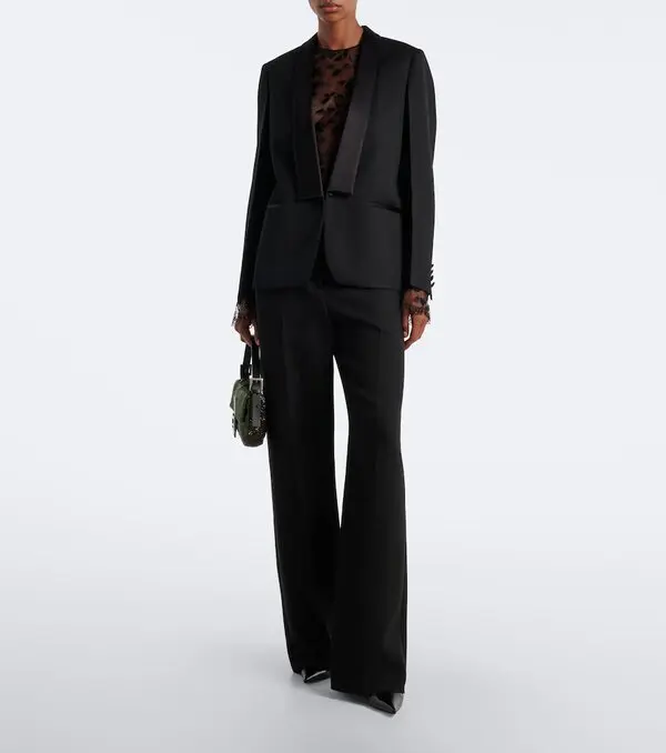 Fendi Silk And Cotton Wide-leg Pants