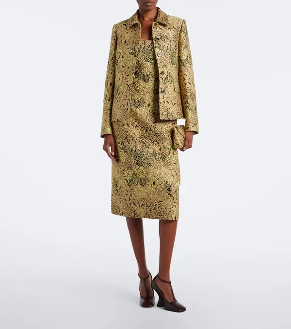 Dries Van Noten Floral Jacquard Top
