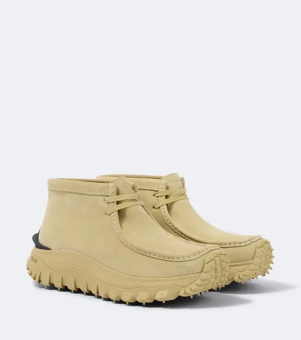 Moncler X Clarks Trailgrip Wallabee Gtx Suede Sneakers - Beige