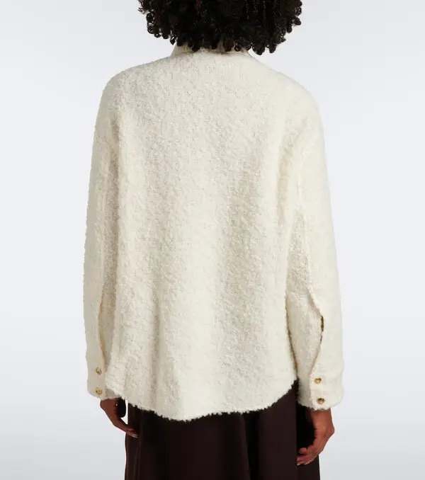 Moncler Bouclé Zip-up Jacket