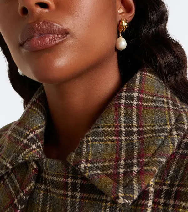 Chloé Faux Pearl Brass Earrings