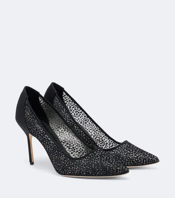 Manolo Blahnik Bbla Mesh Pumps