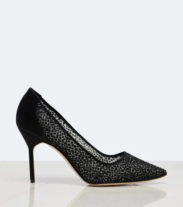 Manolo Blahnik Bbla Mesh Pumps