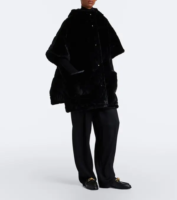 Moncler Reversible Hooded Quilted Cape