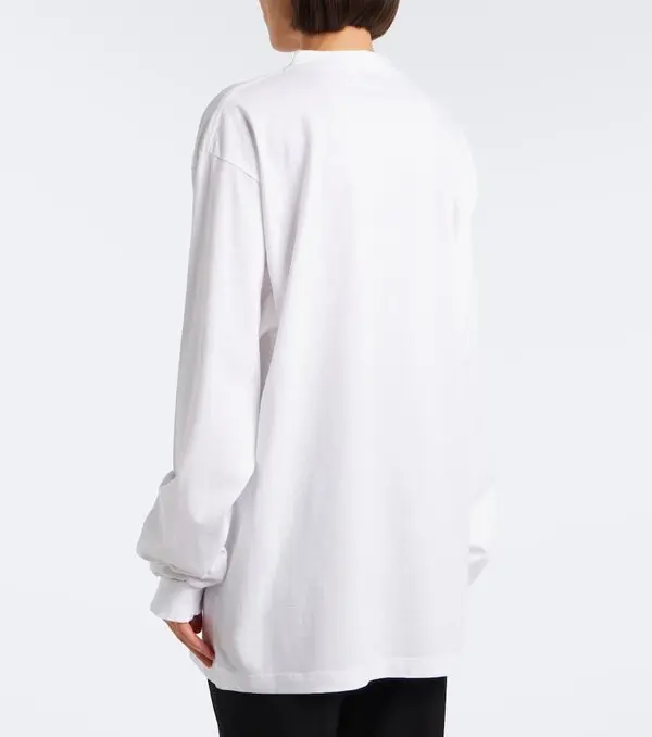 Balenciaga Logo Cotton Jersey T-shirt