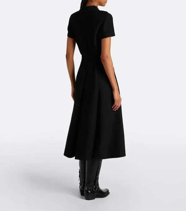 Fendi Wool-blend Bouclé Midi Dress