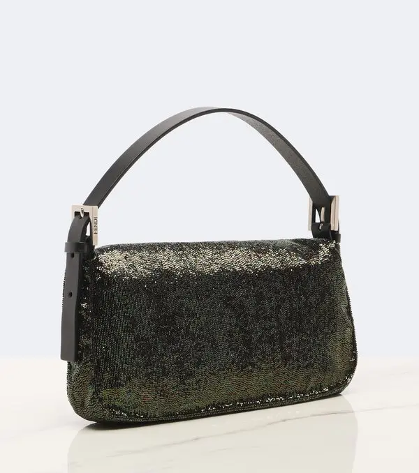 Fendi Baguette® 26424 Small Embellished Shoulder Bag