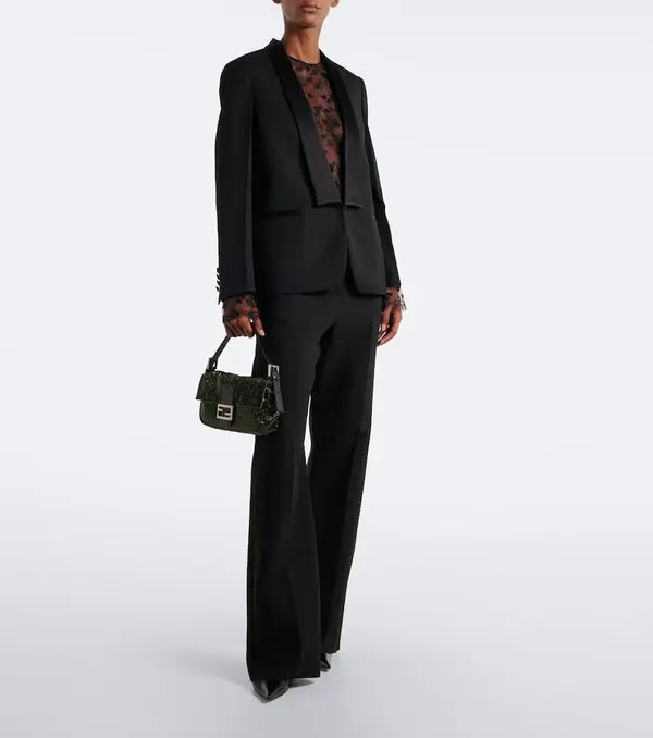 Fendi Baguette® 26424 Small Embellished Shoulder Bag
