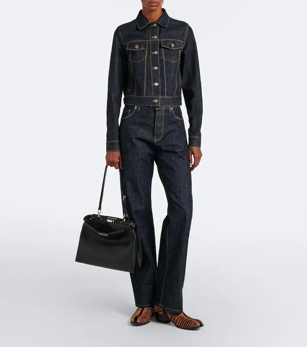 Fendi Printed Calf Hair Mid-calf Boots