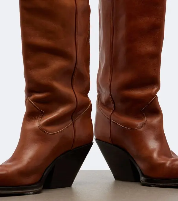 Chloé Azelan Leather Over-the-knee Boots