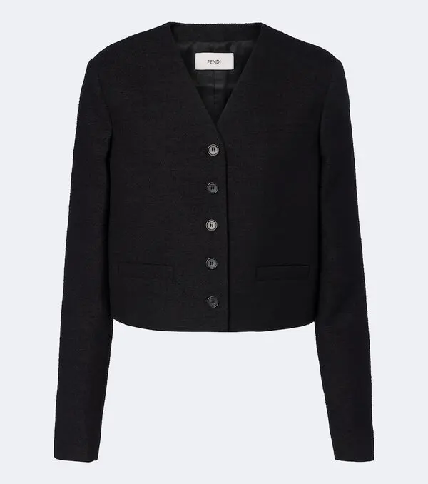 Fendi Wool-blend Bouclé Jacket