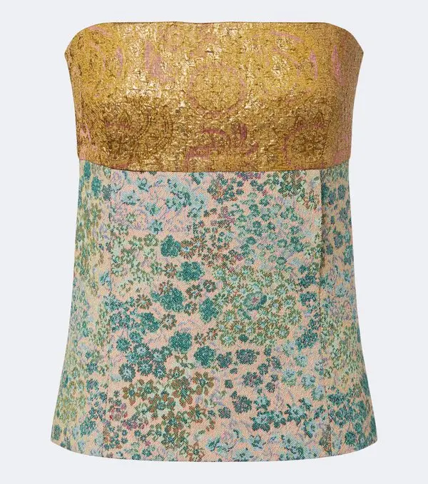 Dries Van Noten Jacquard Bustier