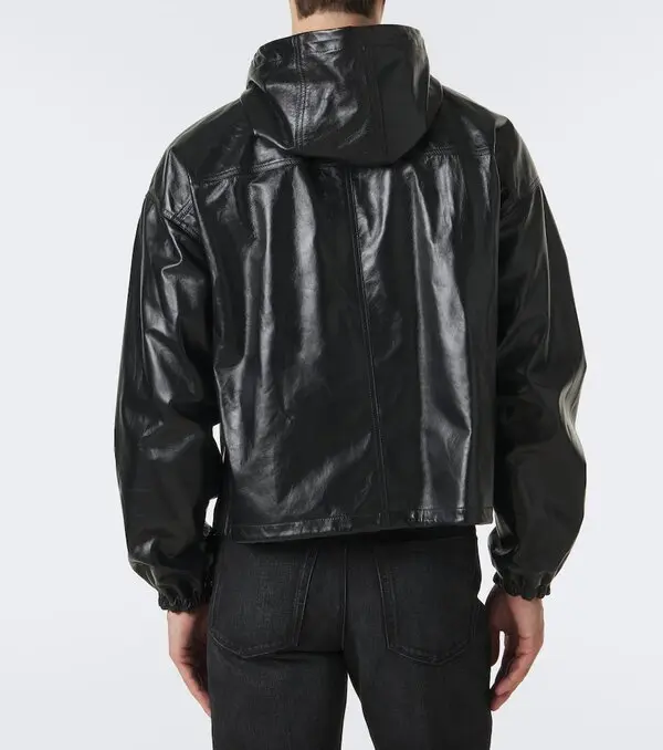 Fendi Leather Bomber Jacket