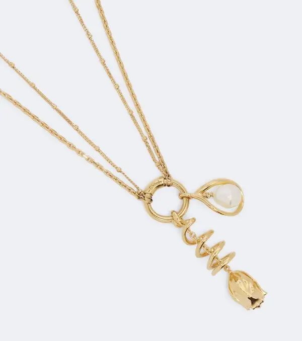 Chloé Embellished Pendant Necklace